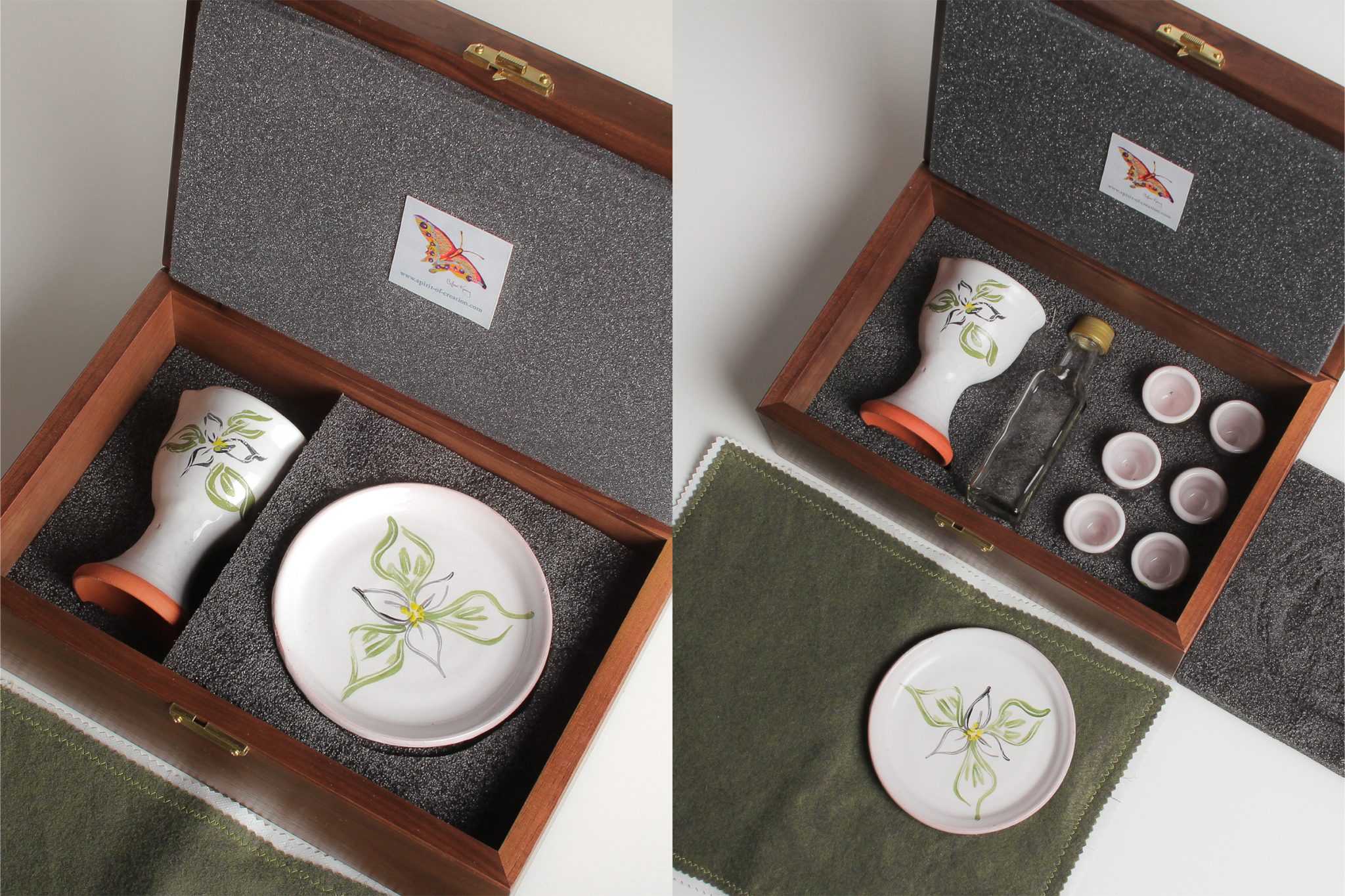 Deluxe Small Group Communion Set – Trillium – Spirit Of Creation